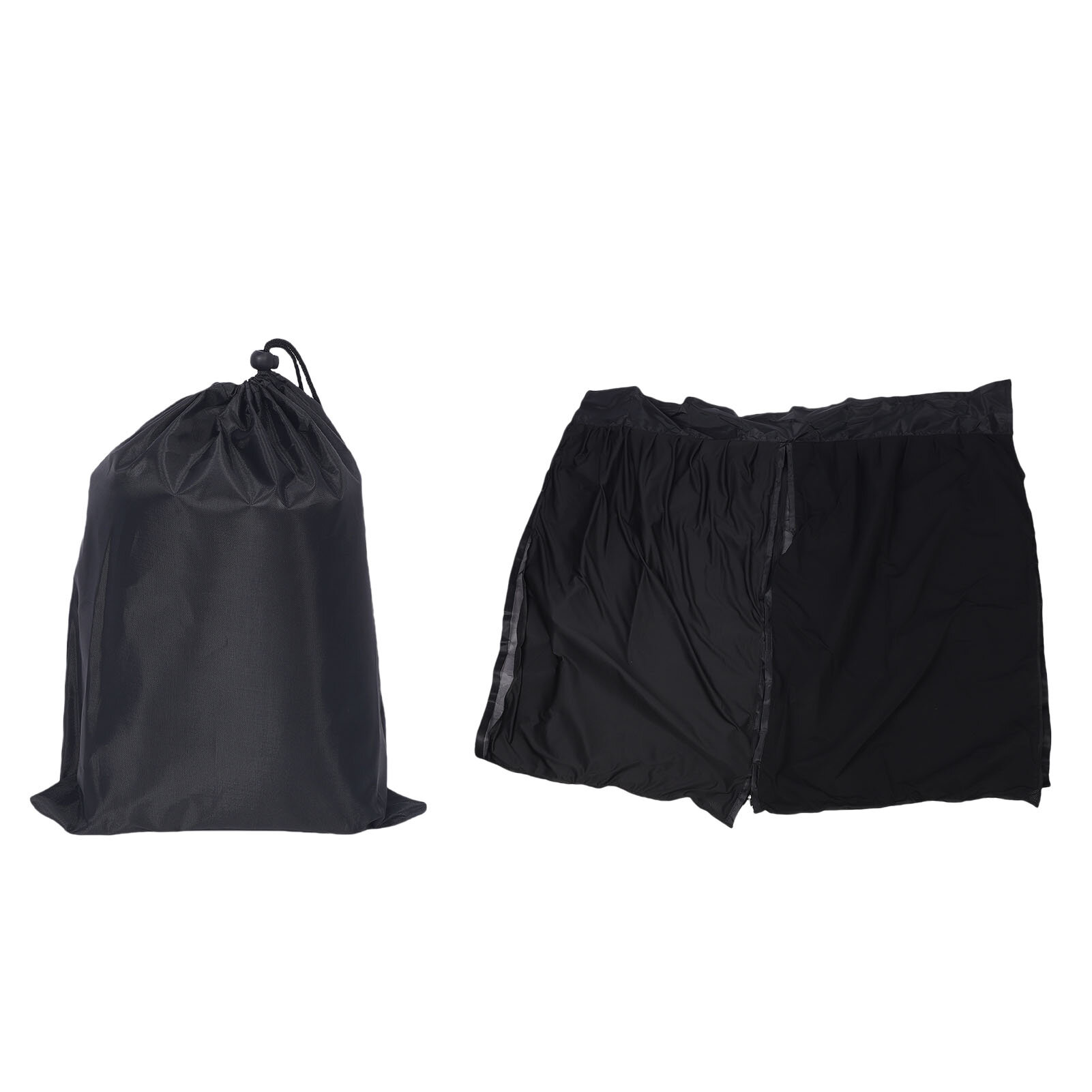 Двойная дверная занавеска магнитное закрытие наружной ветропроницаемой сетчатой занавес для RV Camping Car 170x155с / 66,9x61in (WXH)