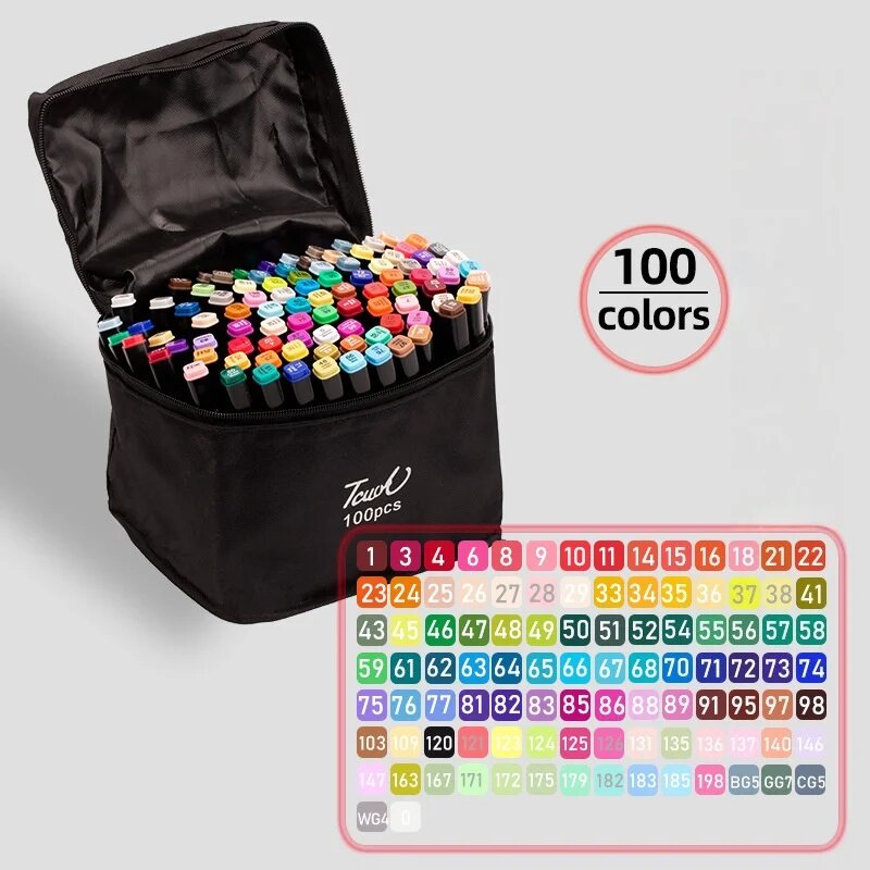 Маркеры Ohuhu, 36 цветов 100 colors