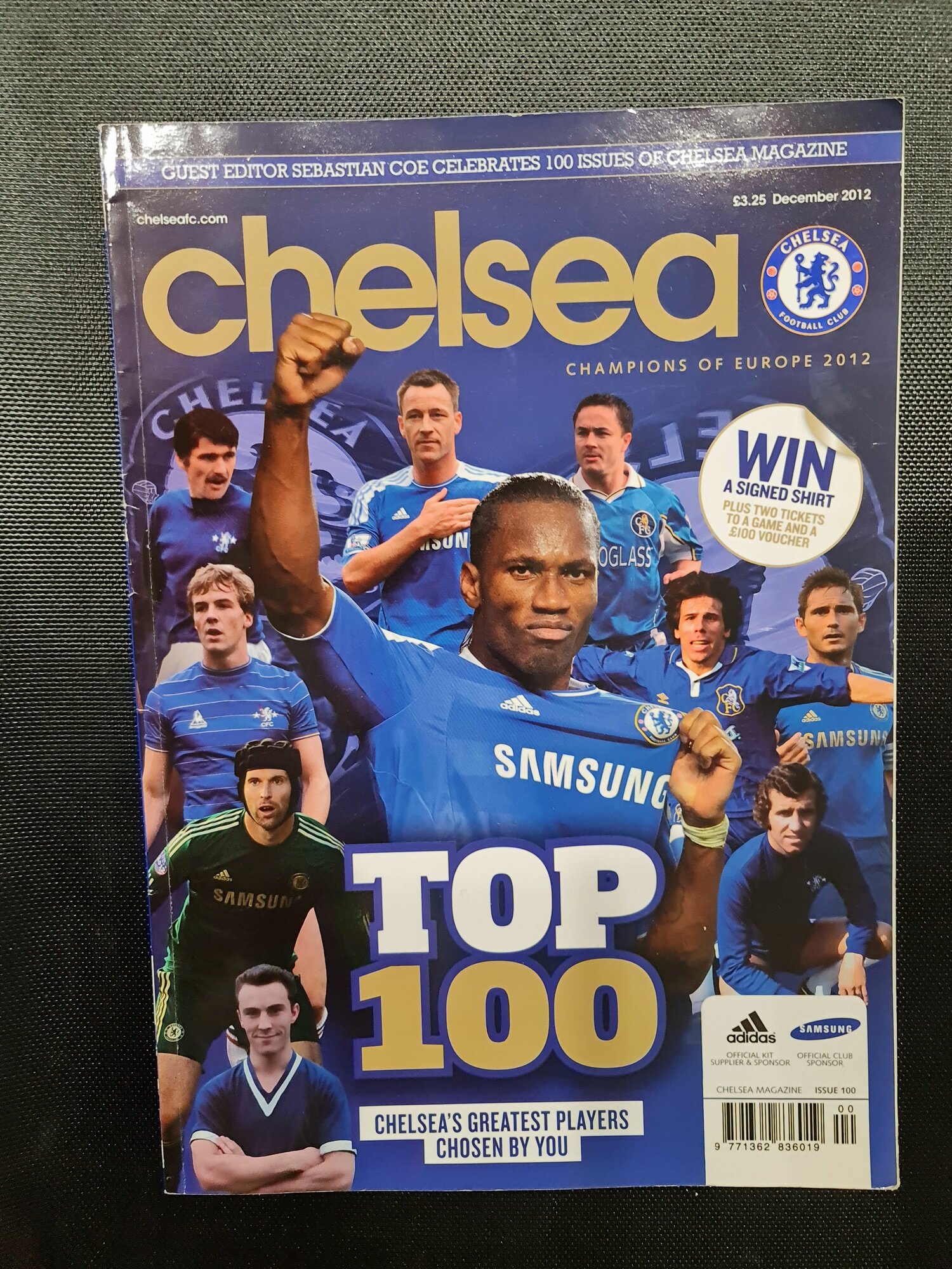 Редкая книга на английском языке Журнал Челси (Chelsea Magazine). Top 100 Players. Чемпионы Европы 2012 г. Юбилейный Выпуск 100,