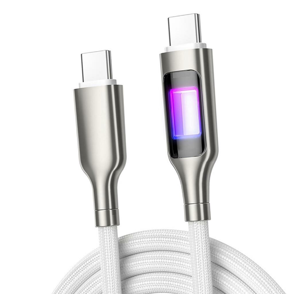Красочный световой кабель для передачи данных hollow line C-C (100 Вт)-1 м-белый