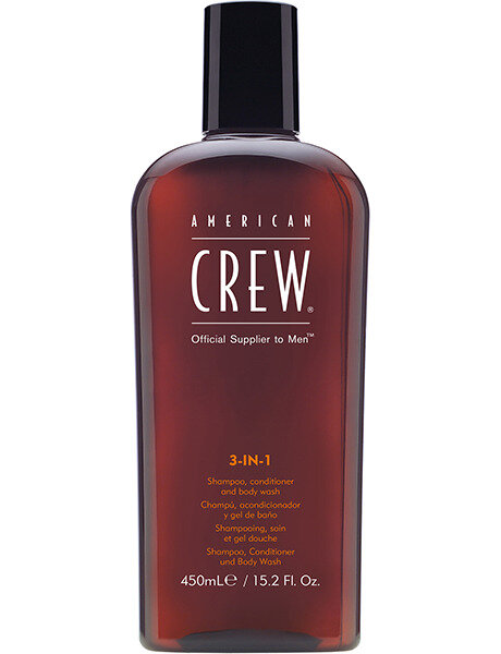 Шампунь, Кондиционер и Гель для тела American Crew 3 in 1 Classic, 450 мл
