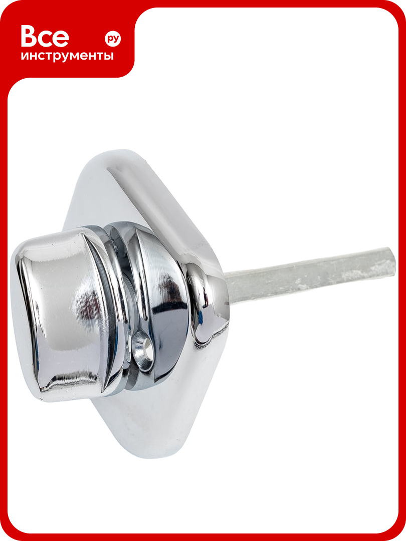 Завертка PALIDORE NL‑PC, хром блестящий, поворотная кнопка из стали с квадратным основанием, прочная конструкция