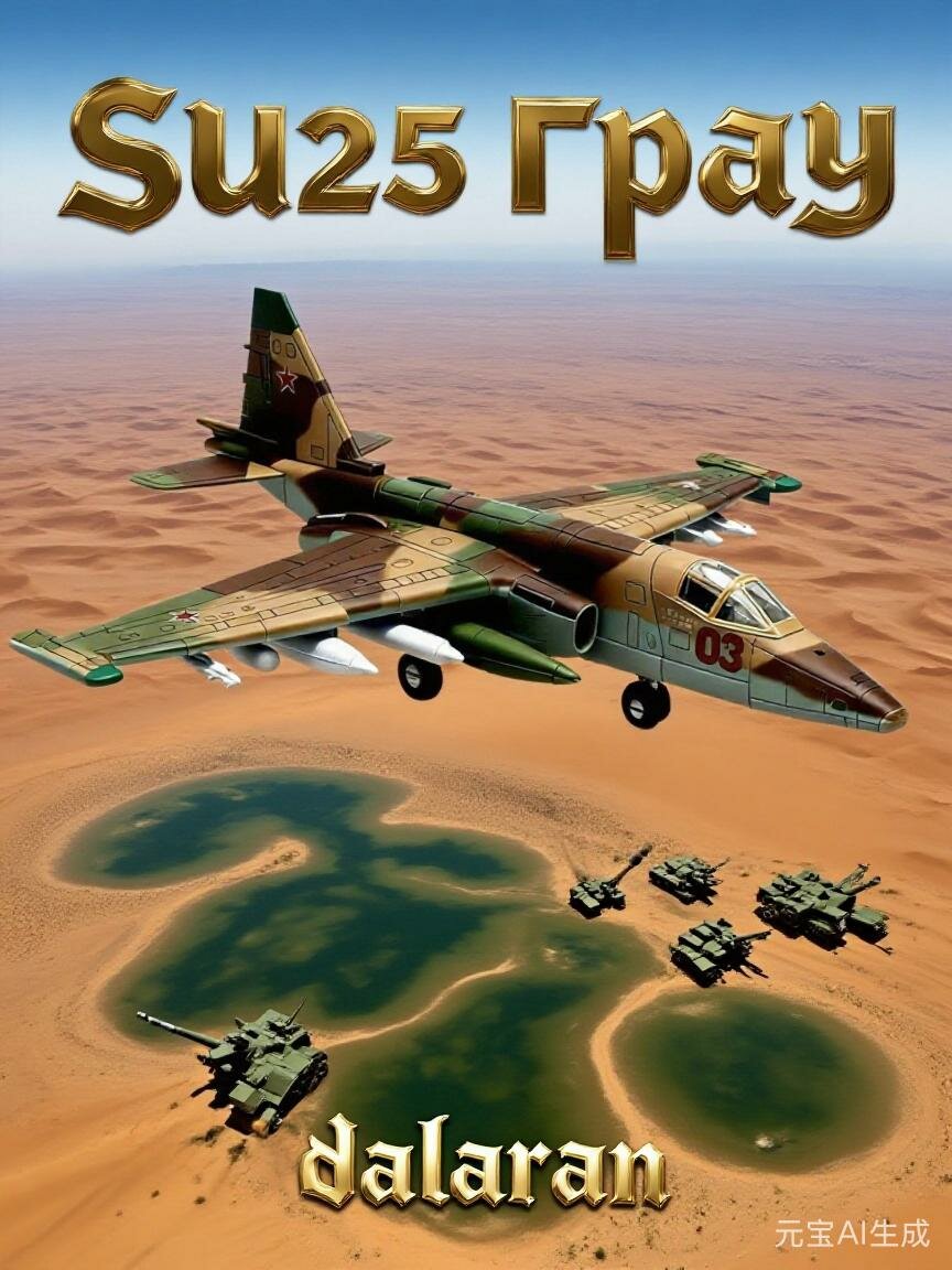 Су 25 сборная модель самолетов 1/72 - без клея и окраски - Dalaran
