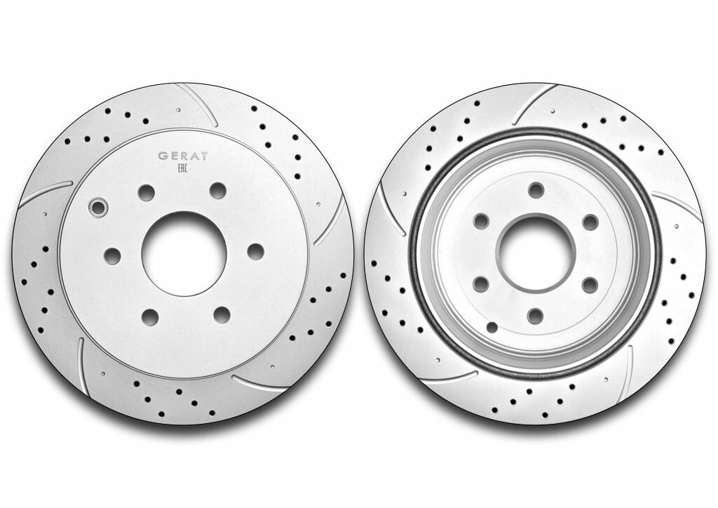 Тормозной диск Gerat DSK-R027P (задний) Platinum для а/м INFINITI QX56, QX80/NISSAN PATROL, ARMADA (350 мм)
