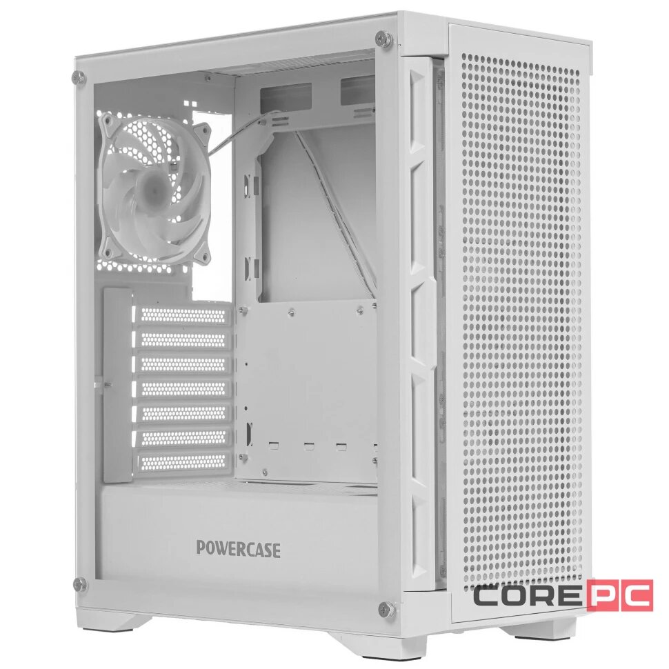 Компьютерный корпус Powercase Ultimate TG ARGB White (CUW-A4)