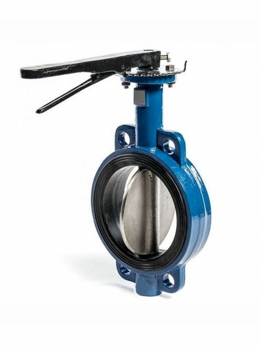 Затвор дисковый поворотный Ду 50 Ру16 межфланцевый диск нержавеющая сталь