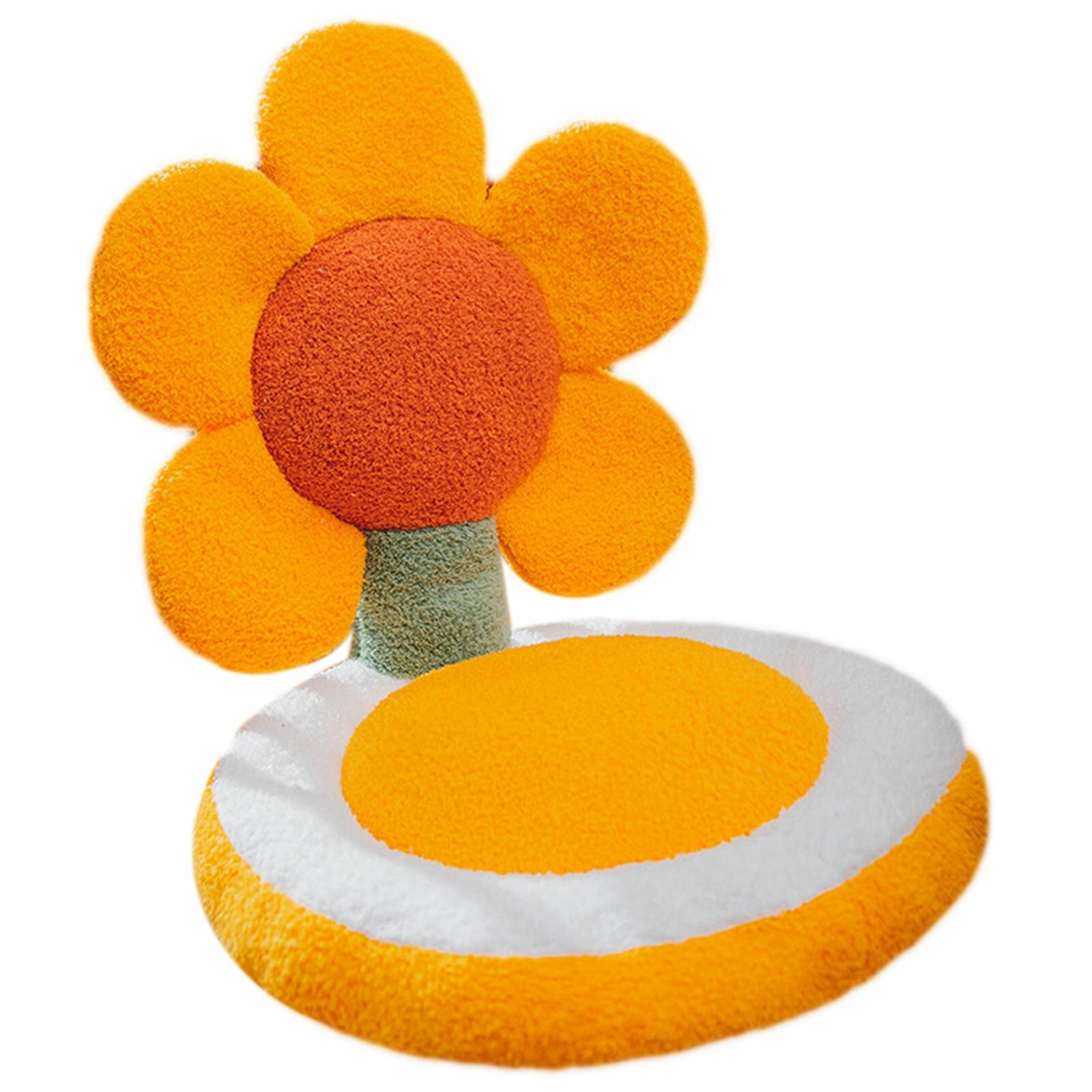 Симпатичная подушка для спины в форме солнечного цветка, мультяшный плюшевый стул Floo