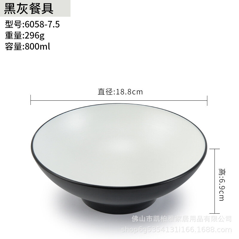 Меламиновая говяжья миска с лапшой посуда Японский суп с лапшой миска с порошком имитация фарфора миска с раменом миска