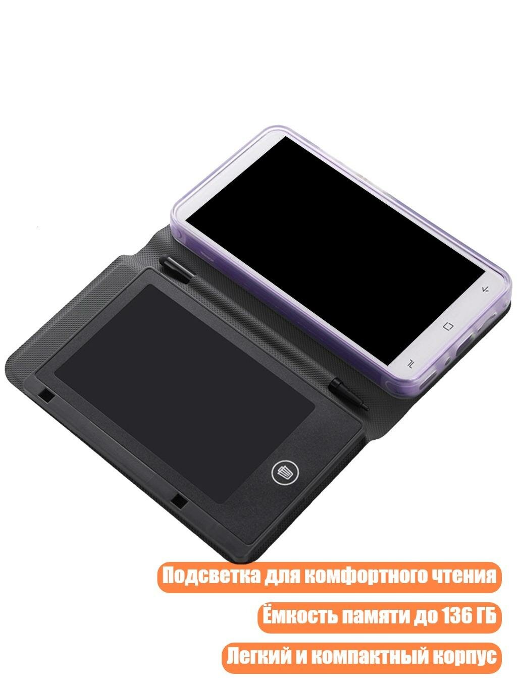 Электронная книга 5 дюймов, 72GB