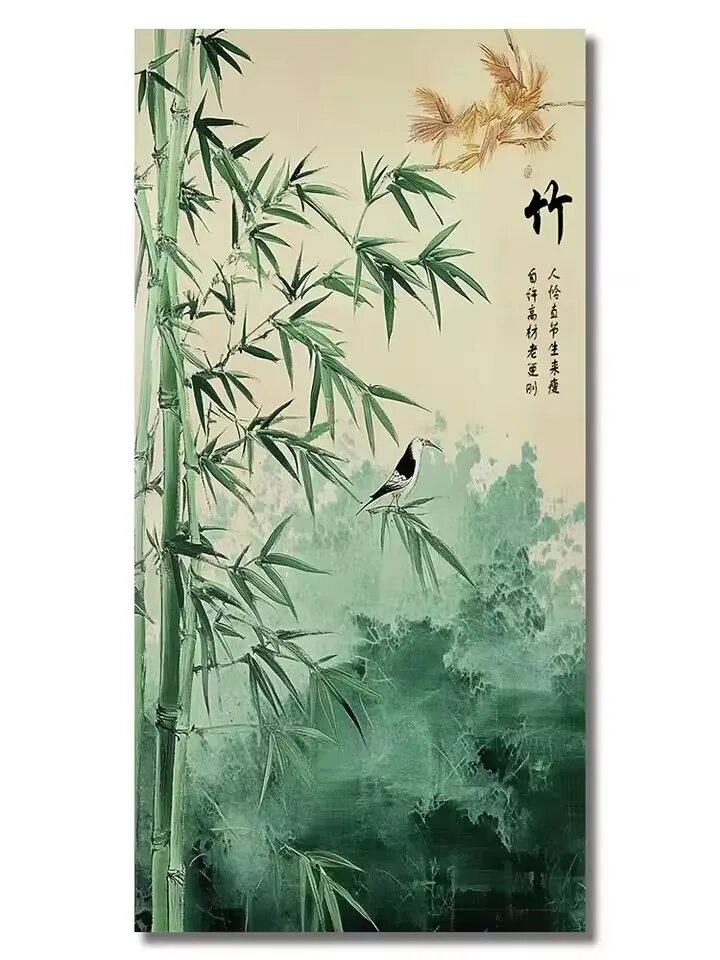 Алмазная живопись Китайские цветы полный набор 20x40cm square, YA3098