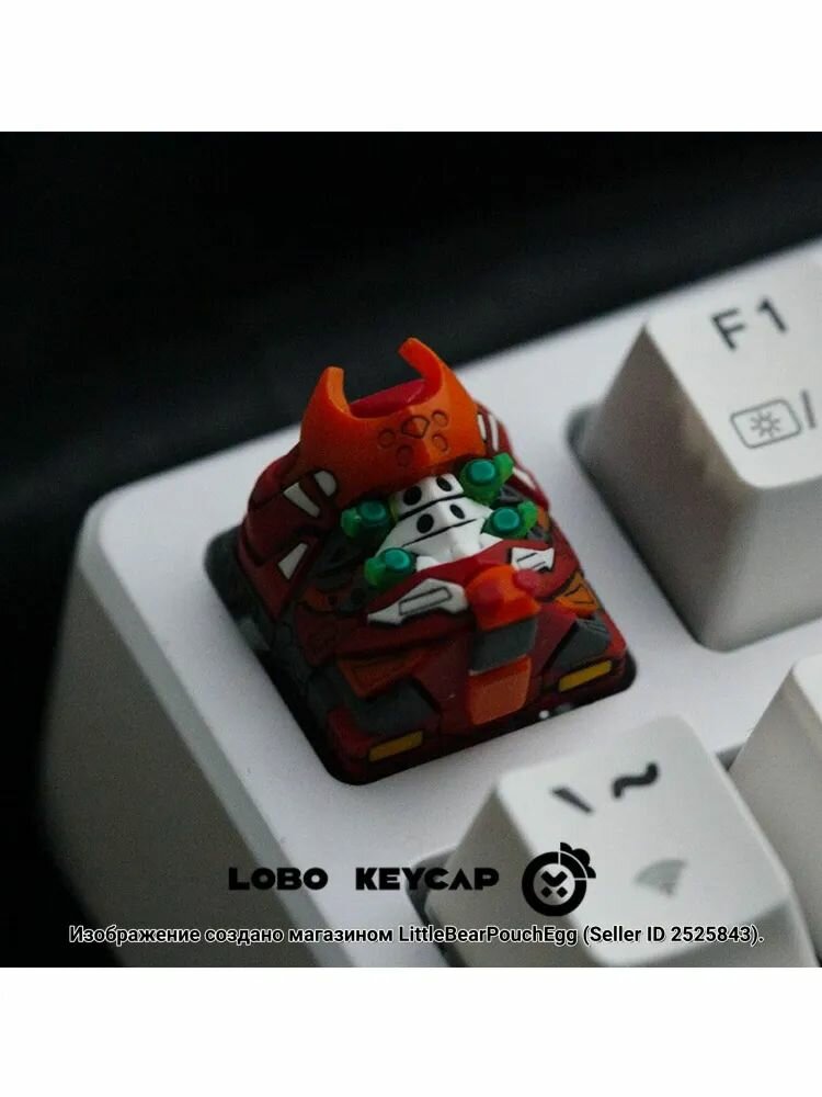 Кейкап для механической клавиатуры: Евангелион-02 (Юнит-02) из Евангелион, 1 шт.