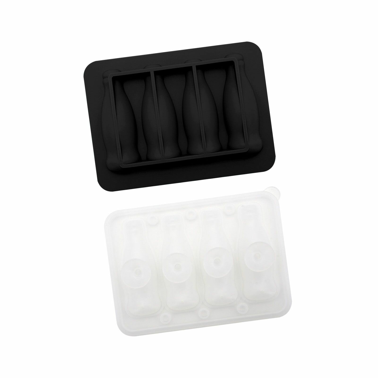 Силиконовая форма для льда с крышкой в форме бутылки