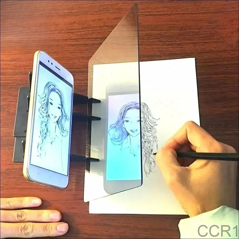 Оптическая прозрачная доска для рисования, портативный оптический инструмент для создания эскизов для детей, начинающих и художников