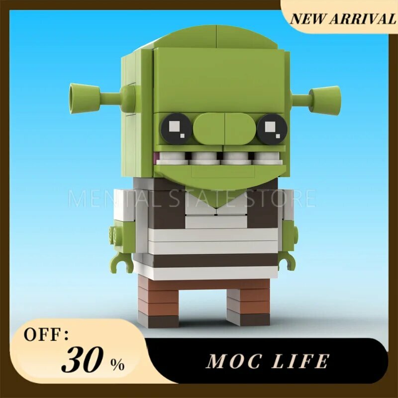 MOC Shrek Brickheadz строительные блоки