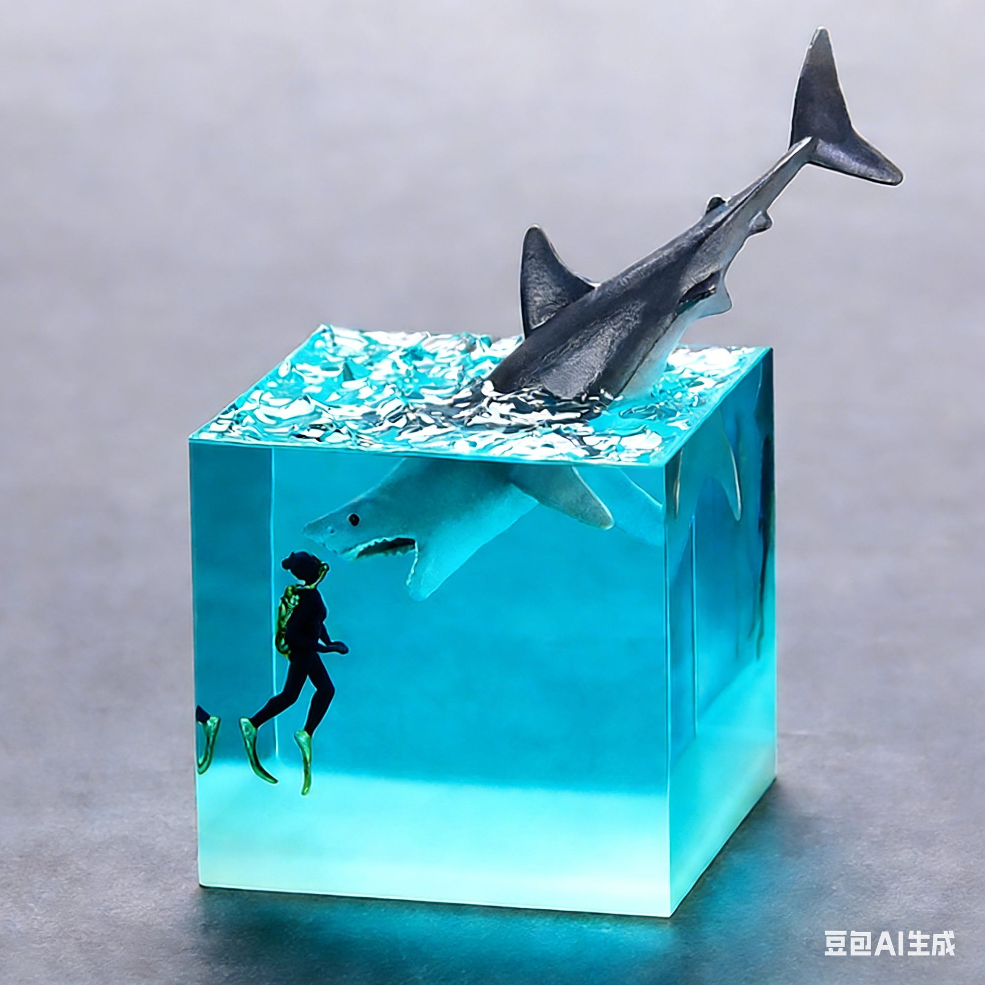 Украшение в виде куба 5 см, мини ночникУкрашение в виде куба 5 см, мини ночник