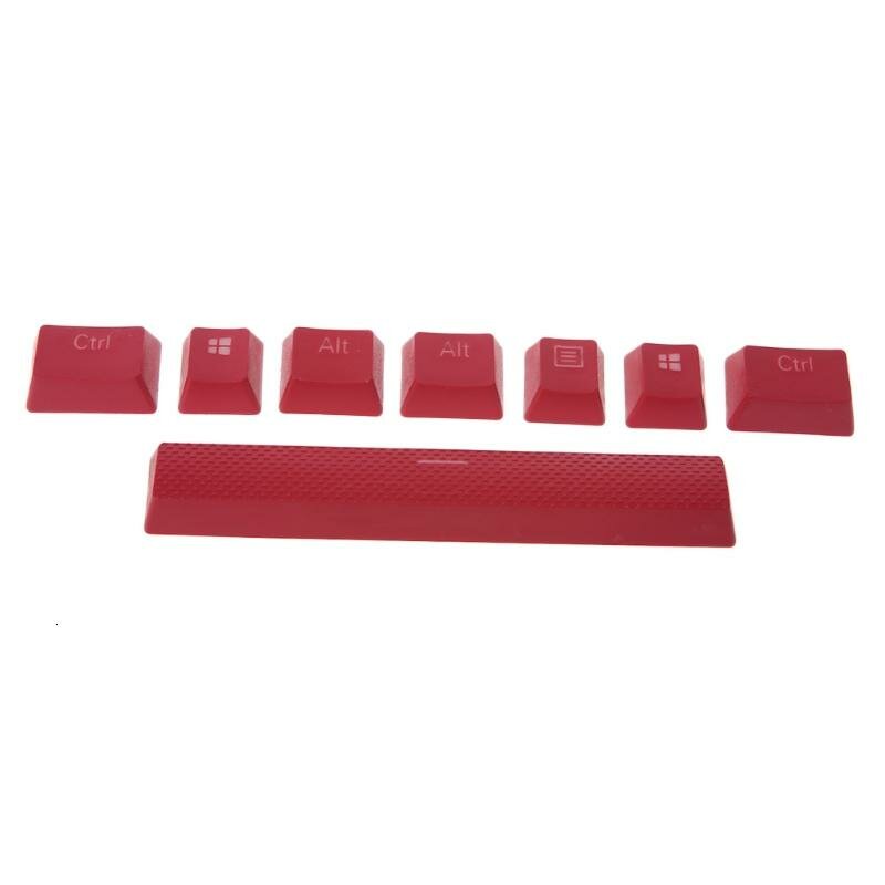 Толстые PBT кейкапы для Corsair STRAFE, красный