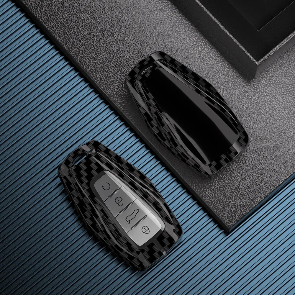 Чехол для ключа Geely Coolray, Emgrand, GX7, Monjaro, Carbon Black Shell
