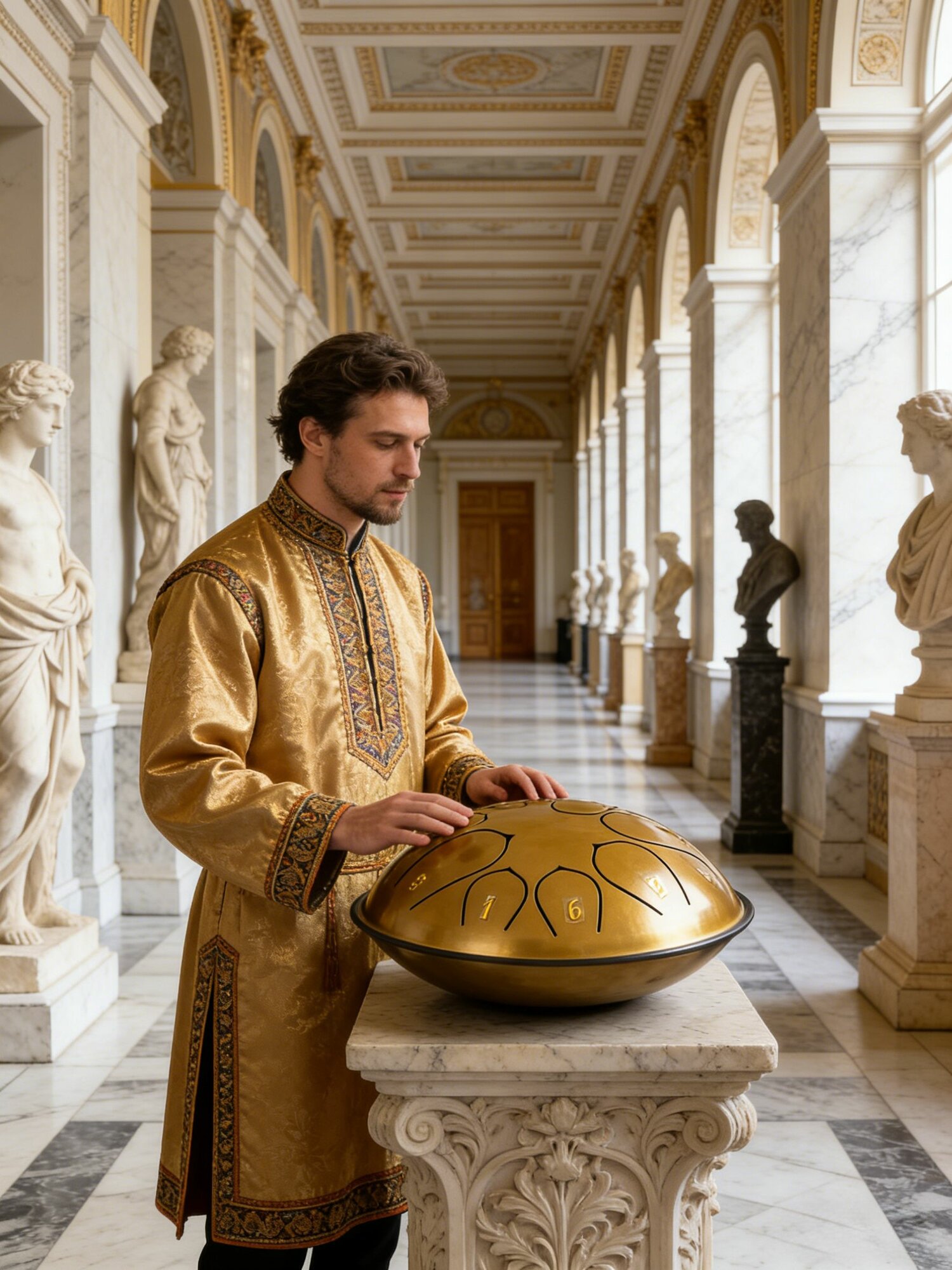 Эфирный барабан/Инструмент для медитации/8-35 см/15 тонов/Народная перкуссия