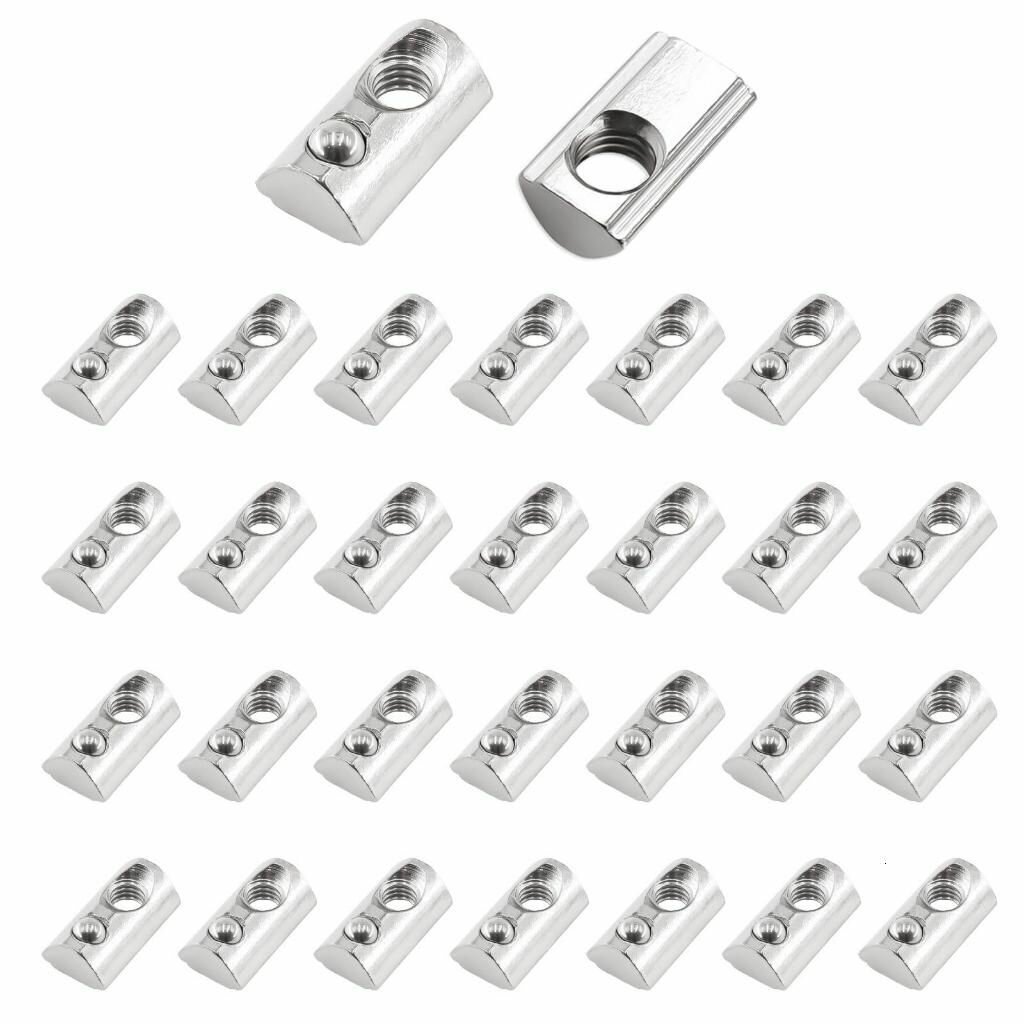 30x Гайки T-образного паза для алюминиевых профилей, обеспечивающие надежное соединение, 8 - 30 тип