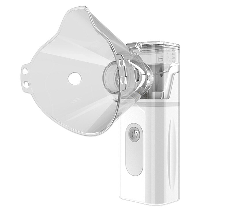 Домашний ручной ультразвуковой небулайзер энергосберегающий низкий звук здоровое дыхание микро-сетчатый электрический атомайзер для взрослых и детей универсальный 2 скорости регулируемые серый синий оранжевый зеленый ABS PP батарейный USB кабель (не