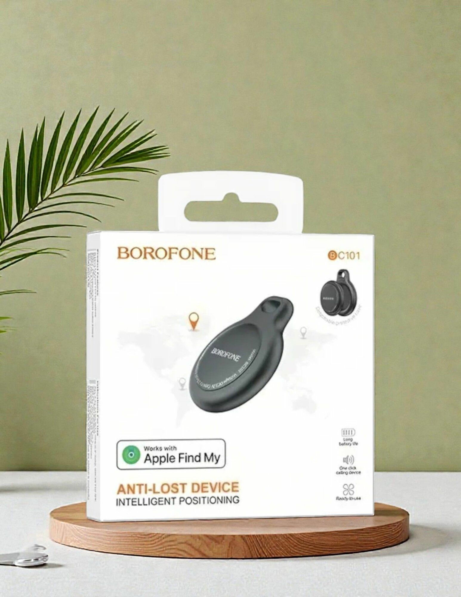 Трекер GPS Borofone С101 для авто, рюкзака и животных