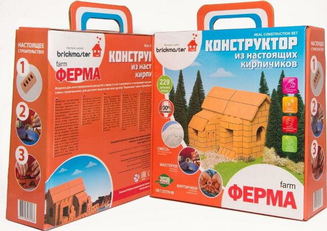 Висма Конструктор керамический Ферма 229 деталей арт.207 с 4 лет
