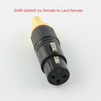 Аудиоадаптер Newcoo XLR (штекер) на RCA (гнездо), балансный конвертер XLR Позолоченный разъем "мама" на XLR "мама"