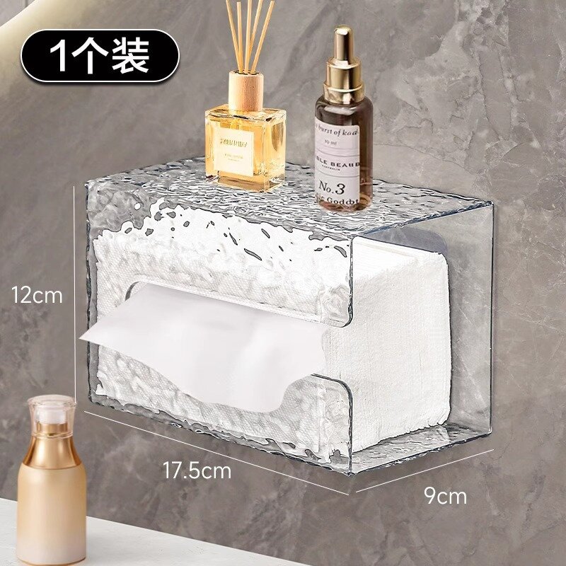 Легкая роскошная настенная коробка для хранения салфеток, коробка для влажных салфеток для дома, кухни, ванной, без сверления, прочная, без следов