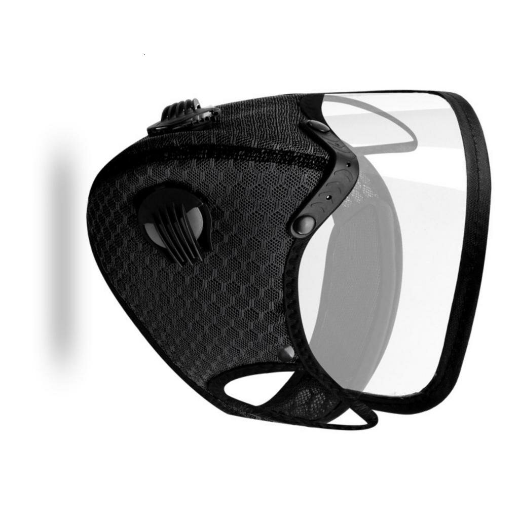 Маска респираторная с угольным фильтром и клапаном, Черный