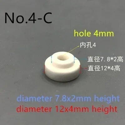 10 шт, керамический изолятор из глинозема, Т-образная термофарфоровая трубка, кольца, втулка