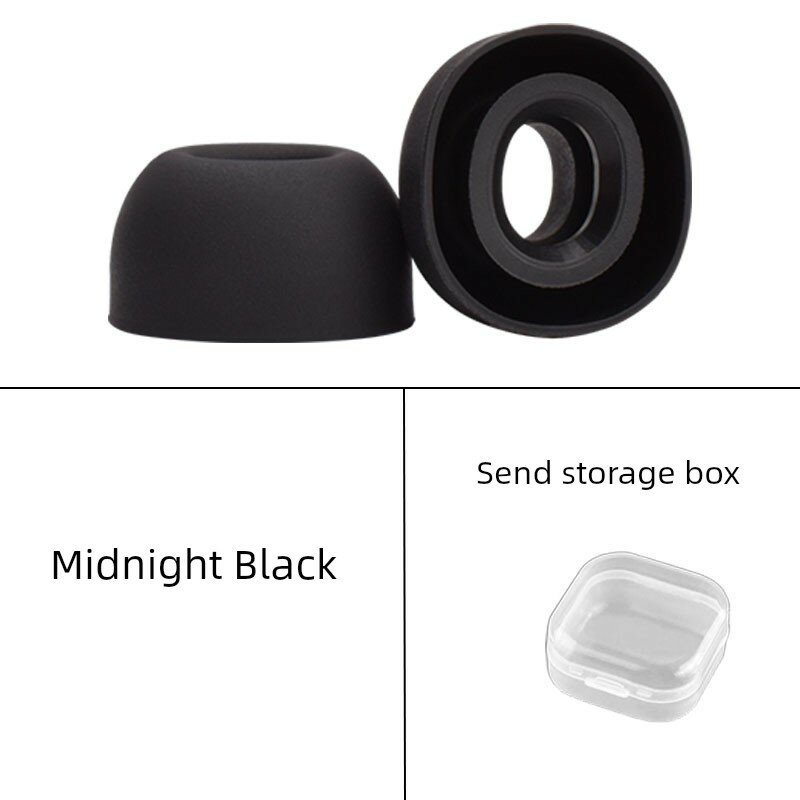 Силиконовые чехлы для наушников Xiaomi Redmi Buds4Pro/5/5Pro/6/6Pro Youth Edition Buds5/6 Universal [Полуночный черный,