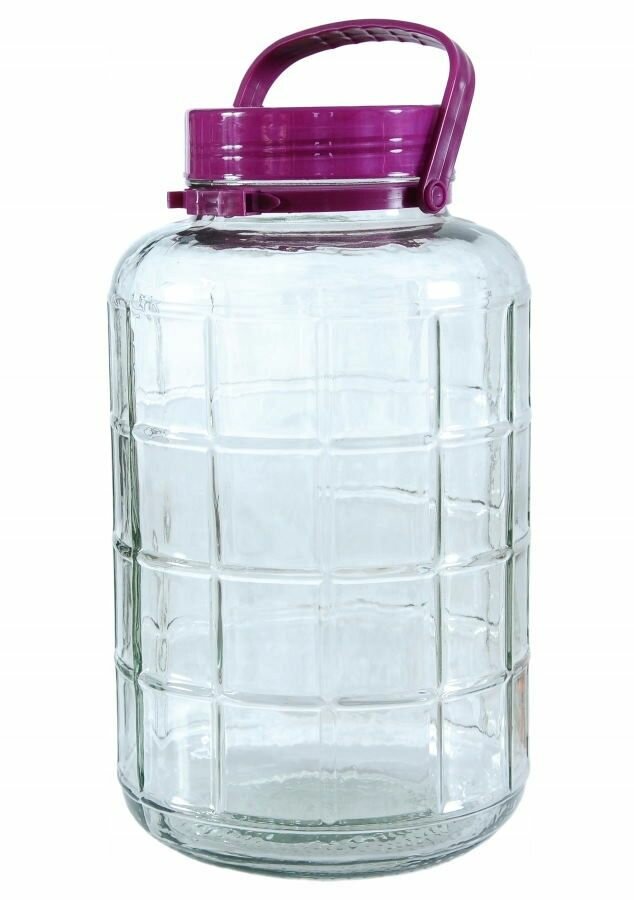 Бутыль (банка) стеклянный "фиолетовая" 20 л