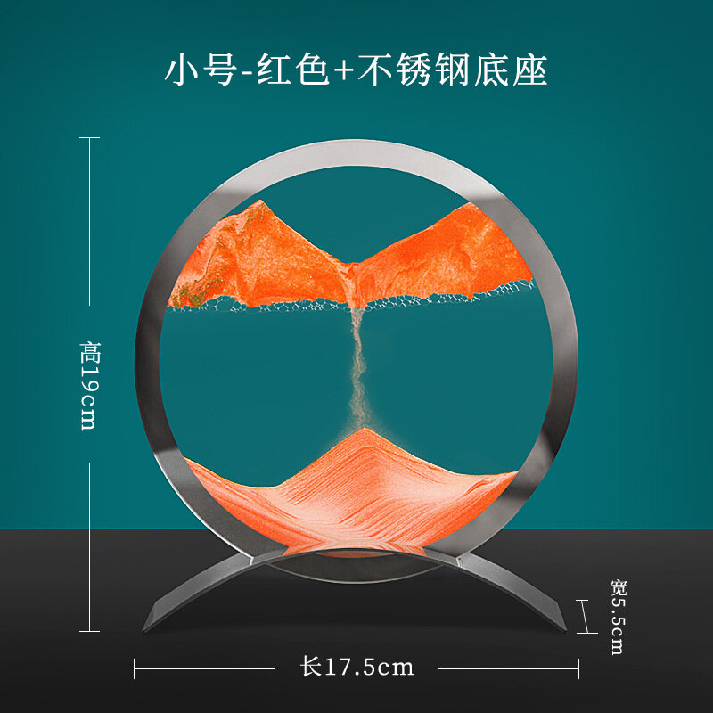 Креативная картина из текучего песка, стеклянный орнамент, подарок, песочные часы, декор для гостиной, винного шкафа, офисного стола, домашнего декора, праздничное рукоделие