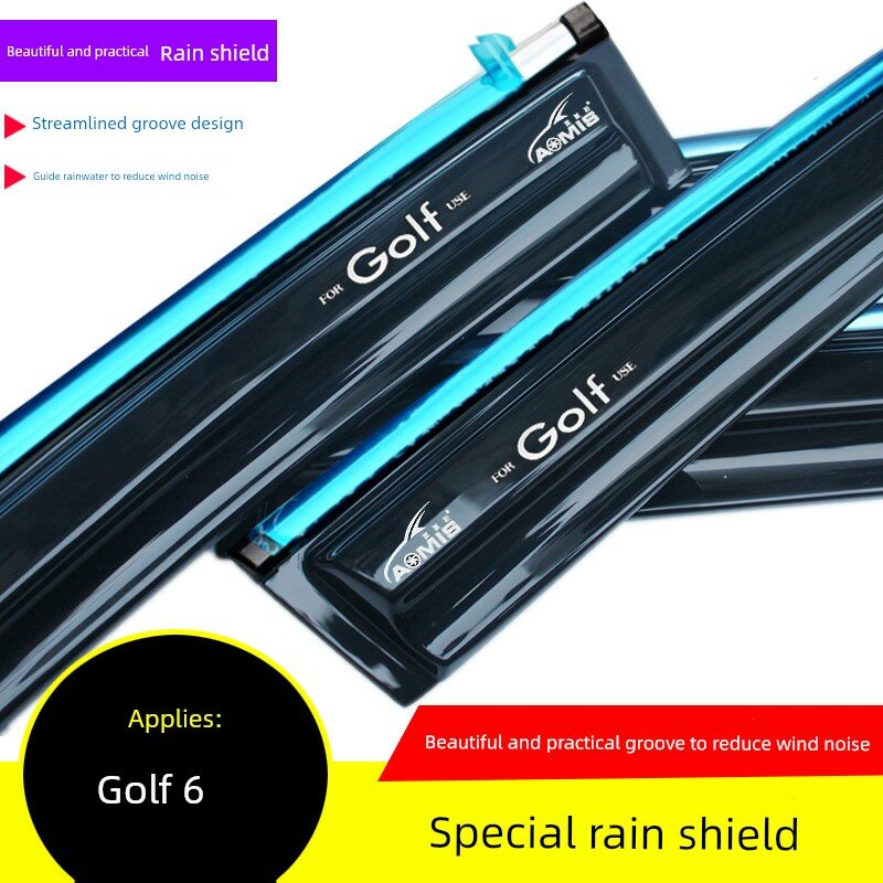 Черный дождевик с хромированной полосой для лобового стекла автомобиля, внешний аксессуар для Volkswagen Golf 6 GTI