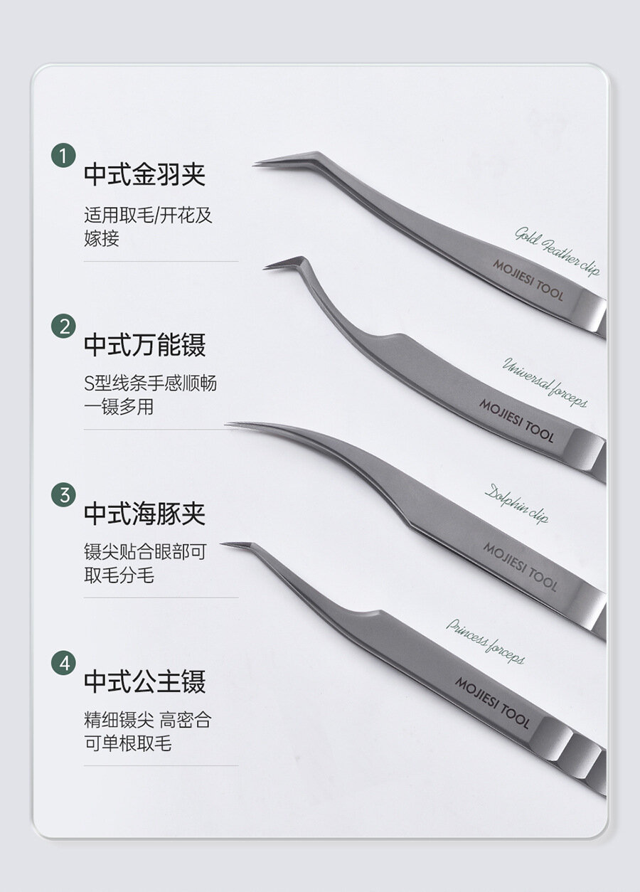 Украинские пинцеты для мастеров по наращиванию ресниц, китайские пинцеты для ресниц с высоким закрытием, инструмент для посадки накладных ресниц