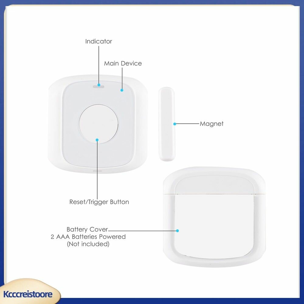 WiFi умный дверной/оконный датчик-сигнализация с магнитным контактом