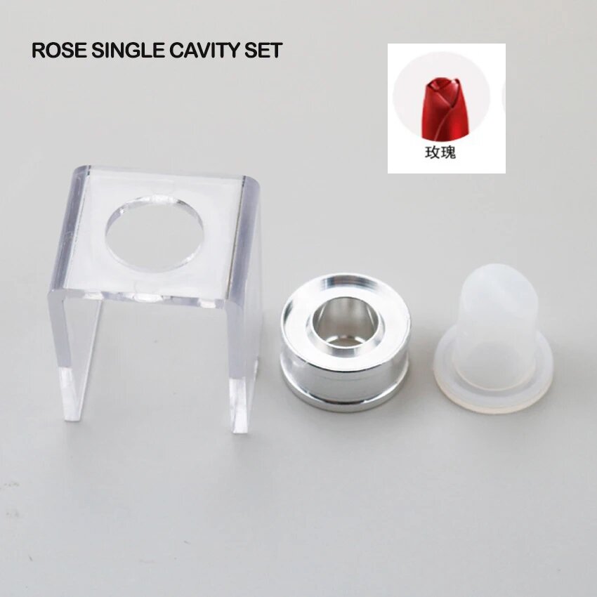 Силиконовая Форма Для Губной Помады 12,1 Мм, Набор Для Изготовления Косметики Своими rose shape set