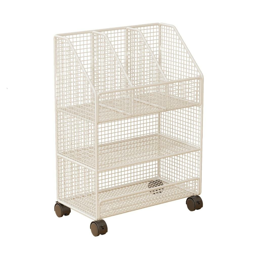 Пластиковая роликовая тумба белая или черная, Белый - Трехслойный