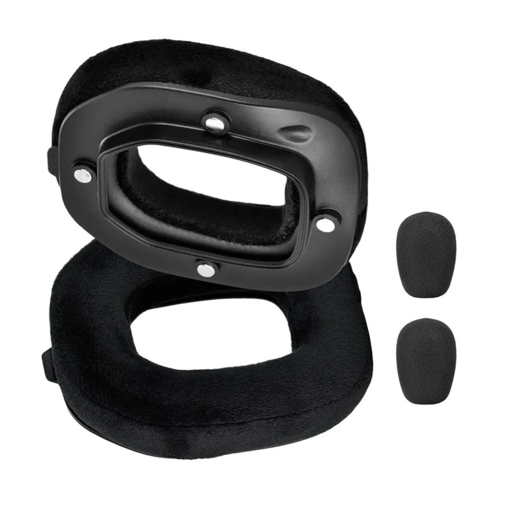 Магнитные амбушюры и поролон для микрофона A40TR, Фланелевый