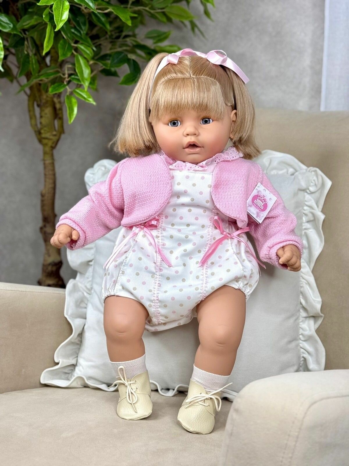 Кукла для девочки мягконабивная 62 см Дульзона (8052S)