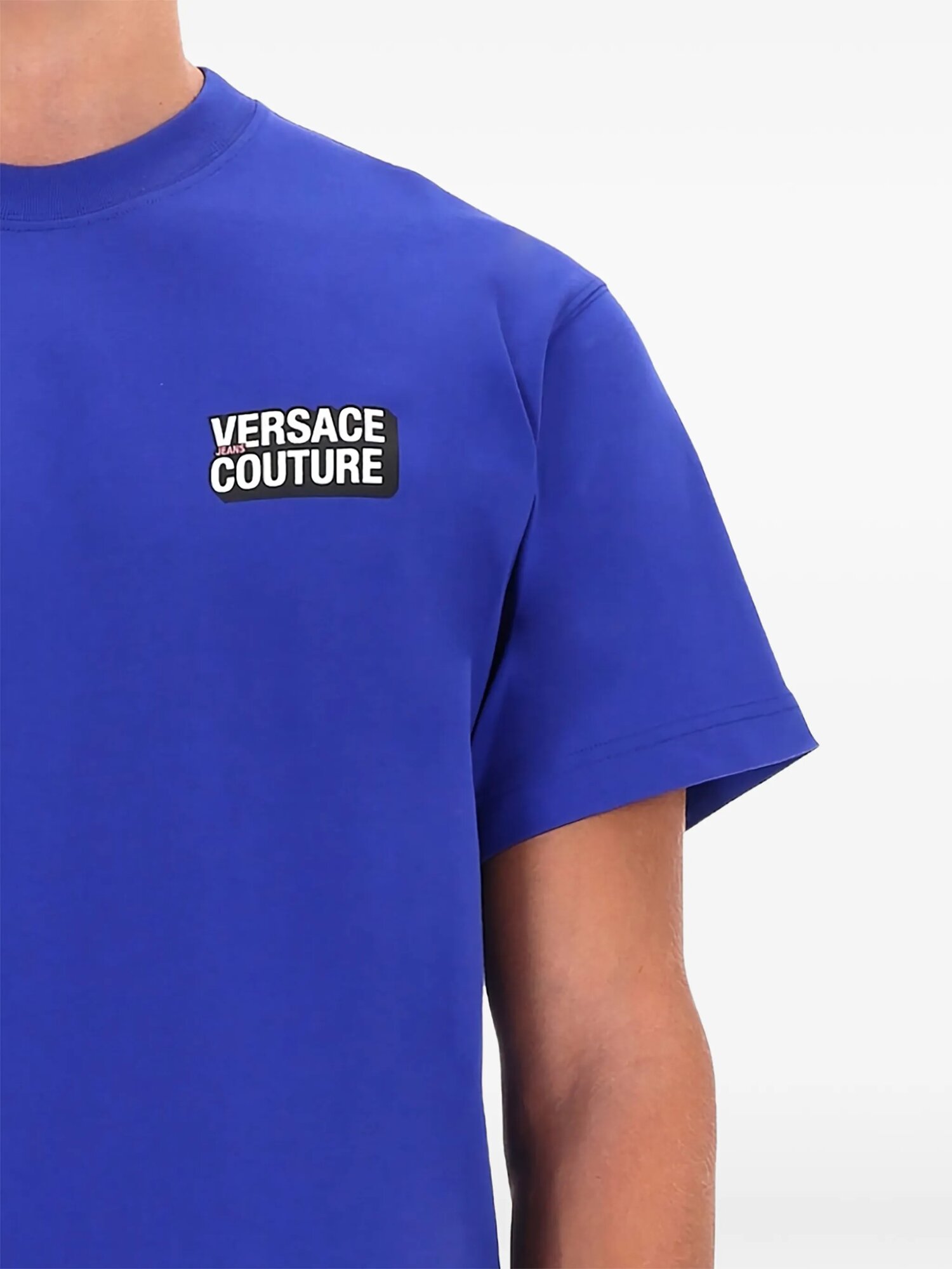 Футболка Versace Jeans Couture, размер M, cиний — фото 1
