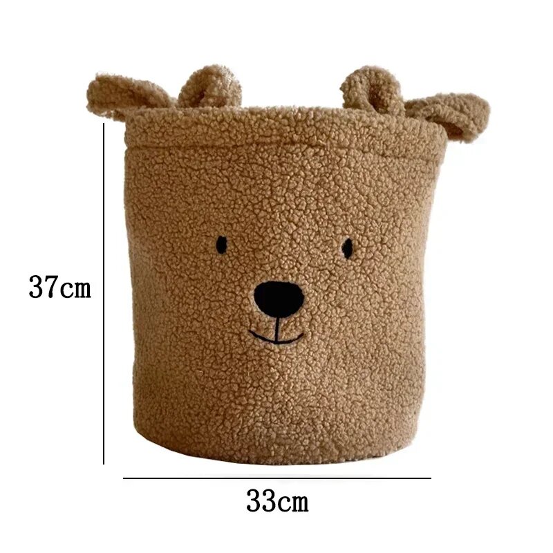 Складная корзина CZSAE с медведем Коричневый, L-Brown