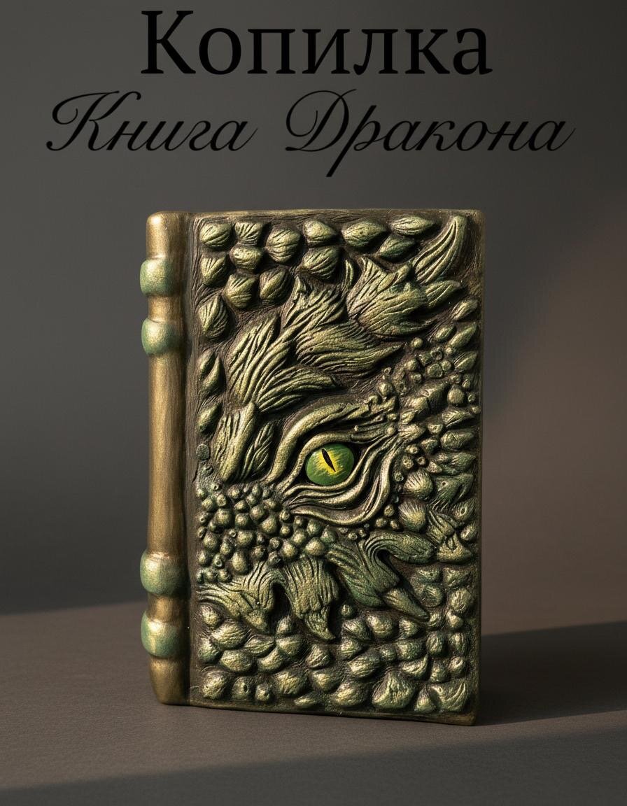 Копилка "Книга дракона" 21см