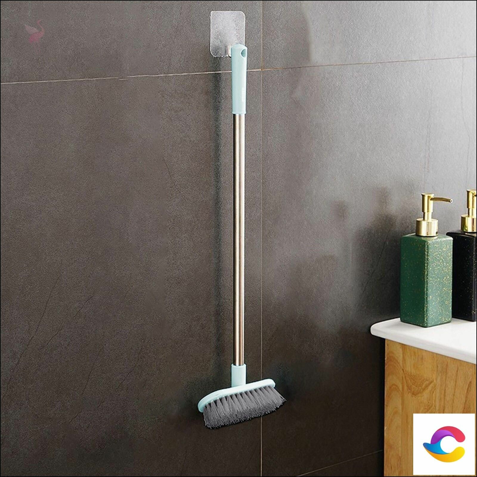 Палубная жесткая щетка шробер для уборки с черенком