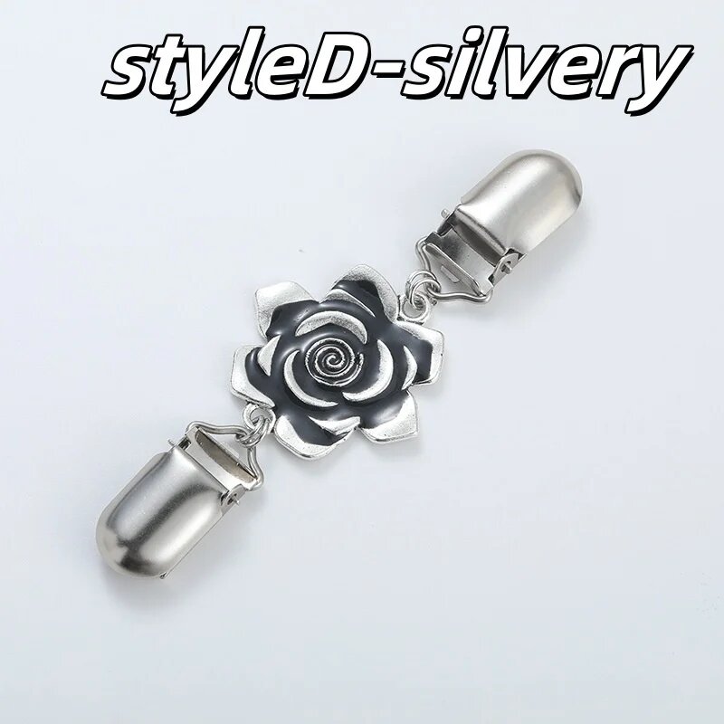 Металлические зажимы для одежды styleD-silvery