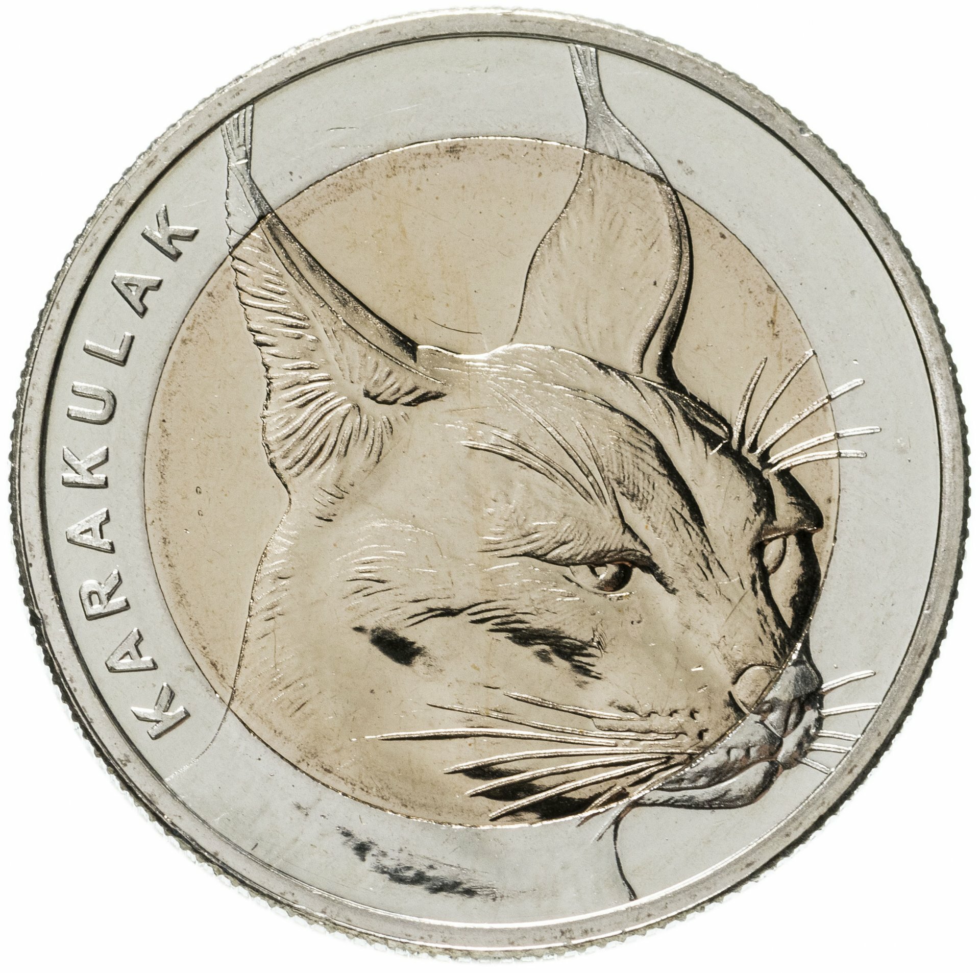 Турция 1 куруш 2021 "Каракал", Биметалл, в сохранности UNC