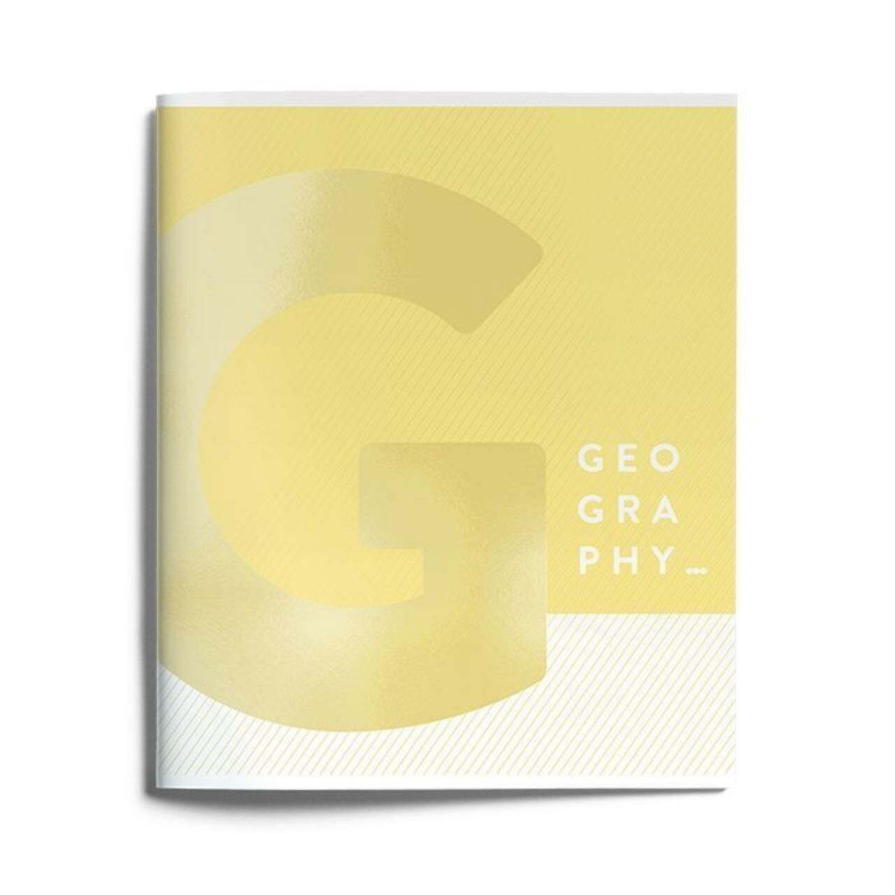 Тетрадь 48 л. А5 клетка, на скрепке, Schoolformat KNOW-HOW География мелованны картон, выборочны УФ-