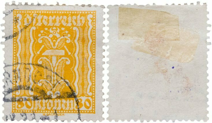 Австрия 80 крон Почтовая марка 1922