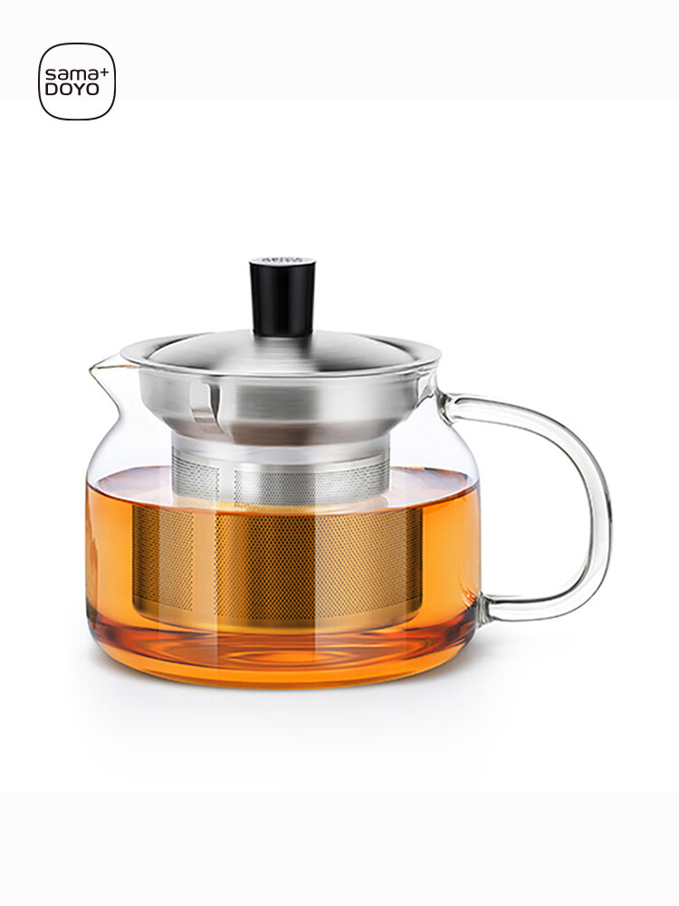 Стеклянный чайник для заваривания в современном стиле, 470 мл