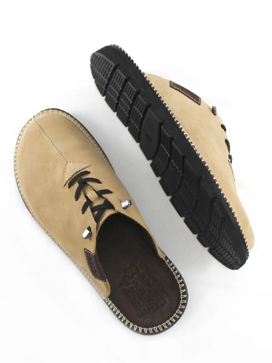 Сабо Босоногие кожаные